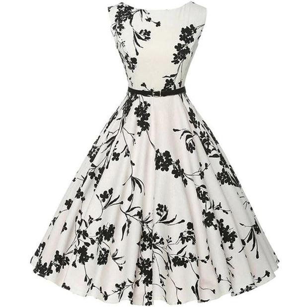 Hvit Vintage Kjole | Vintage Kjole - Vintage Kjole NO